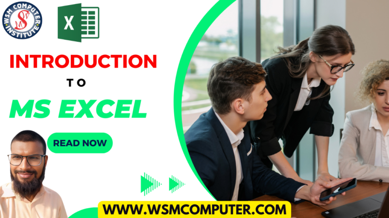 Excel Introduction – पूरी जानकारी - WSM COMPUTER INSTITUTE